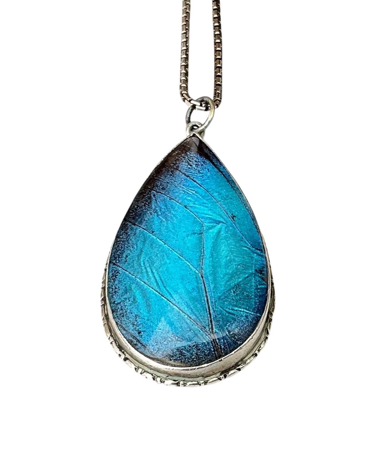 Antique Butterfly wing pendant - luke@thebutterflygardener.co.uk